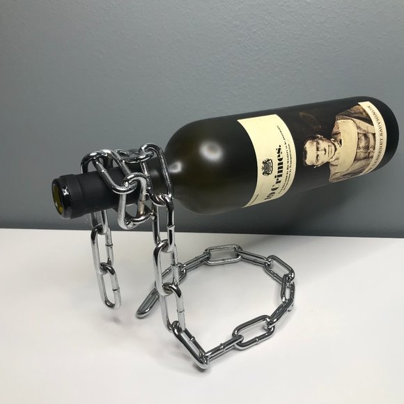 Dining | Chains And Cheers Wine Bottle Holder Bar Gift | Poshmark